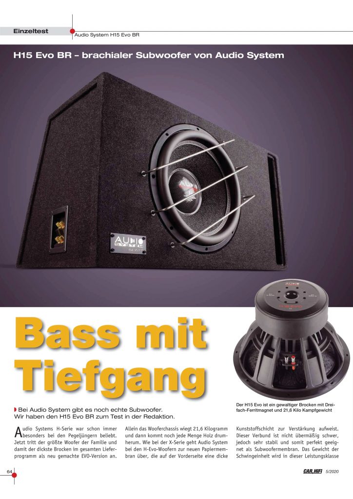 PRESSE – AUDIO SYSTEM GERMANY